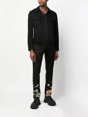Philipp Plein Paint-splatter Effect Chinos