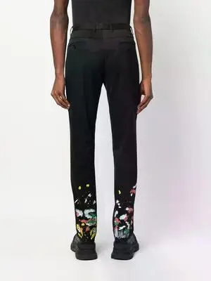 Philipp Plein Paint-splatter Effect Chinos