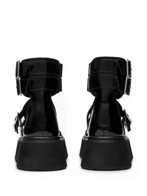Junya Watanabe Caged Leather Flatform Sandals