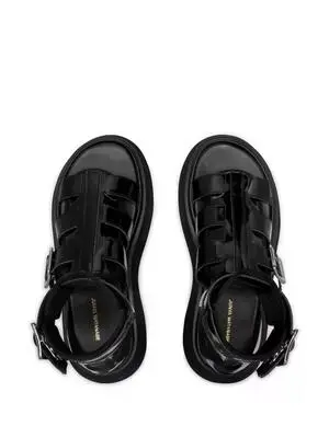 Junya Watanabe Caged Leather Flatform Sandals