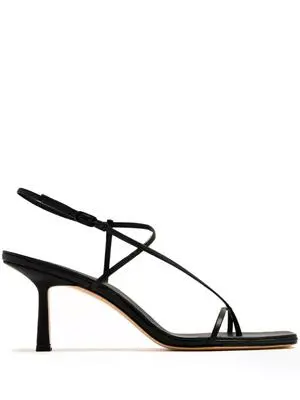 Studio Amelia 70mm Cross Front Sandals - Black