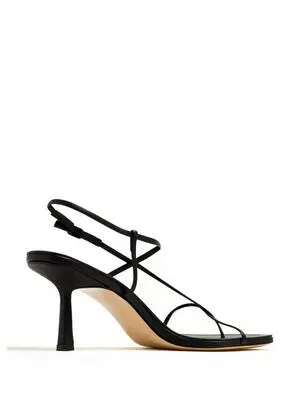 Studio Amelia 70mm Cross Front Sandals - Black