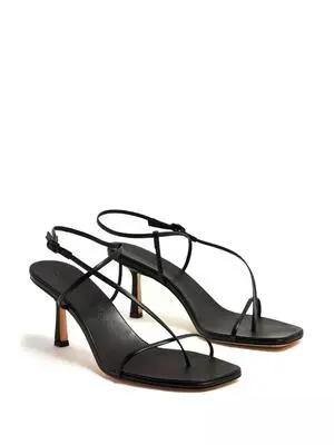 Studio Amelia 70mm Cross Front Sandals - Black