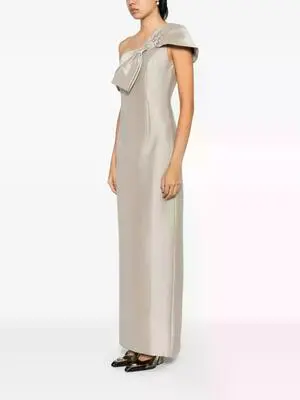 Sachin & Babi Ines One-shoulder Gown With Bow