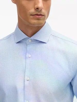 BOSS Check-pattern Cotton Shirt