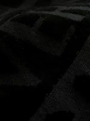 Versace Monogram-pattern Hooded Bathrobe