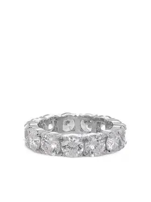 FANTASIA BY DESERIO 14kt White Gold Eternity Ring - Silver