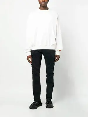 C.P. COMPANY Logo-plaque Tapered Trousers