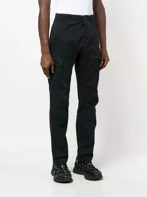 C.P. COMPANY Logo-plaque Tapered Trousers