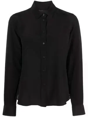 NILI LOTAN Gaia Silk Shirt - Black