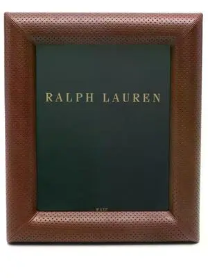 Ralph Lauren Durham Perforated Leather Photo Frame - Brown