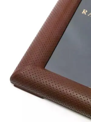 Ralph Lauren Durham Perforated Leather Photo Frame - Brown