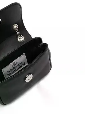 VIVIENNE WESTWOOD Orb-plaque Leather Shoulder Bag