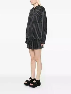 B+AB Striped Hoodie Shirt And Shorts Set