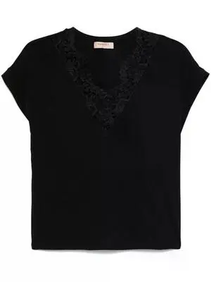 TWINSET Lace-detail T-shirt