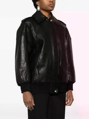 Alexander McQueen Leather Bomber Jacket