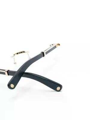 Cartier Rimless Rectangle-frame Glasses - Green