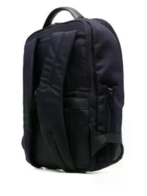 PIQUADRO Logo-patch Backpack - Blue