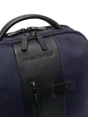 PIQUADRO Logo-patch Backpack - Blue