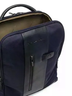 PIQUADRO Logo-patch Backpack - Blue