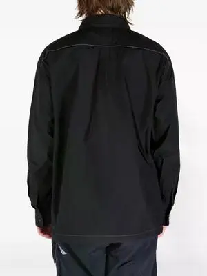 AND WANDER Contrast-stitching Overshirt
