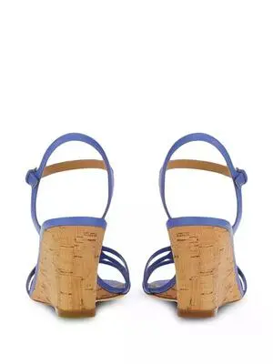 FERRAGAMO Gancini 70mm Wedge Sandals