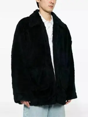 DOUBLET Hand-painted Faux-fur Jacket