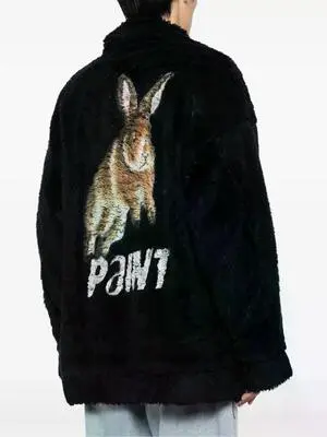 DOUBLET Hand-painted Faux-fur Jacket
