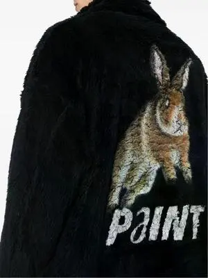 DOUBLET Hand-painted Faux-fur Jacket