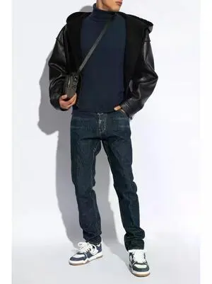 Dsquared2 Fine-knit Roll-neck Sweater - Blue
