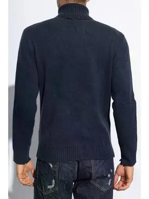 Dsquared2 Fine-knit Roll-neck Sweater - Blue