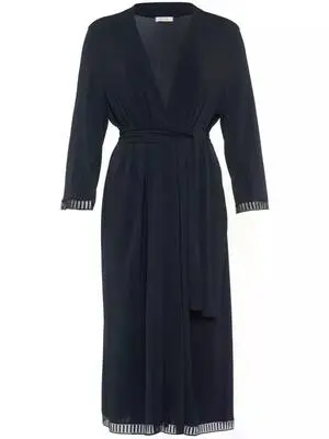 ERES Violette Lace Trim Robe - Blue