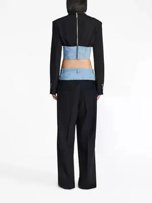 DION LEE Cropped Corset-style Blazer
