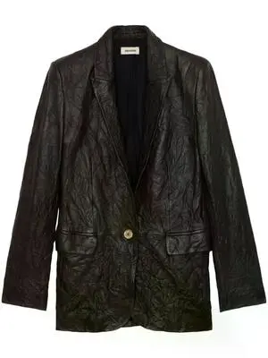 Zadig&Voltaire Verrys Fróisse Leather Jacket - Brown