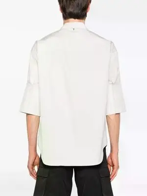AMI Paris Band Collar Cotton Shirt