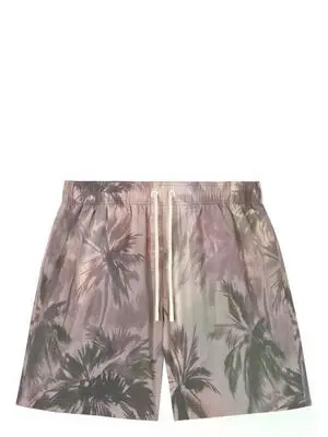 Palm Angels Sunset Palms Swim Shorts - Neutrals