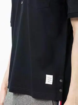 Thom Browne Rwb Stripe Polo Shirt - Blue