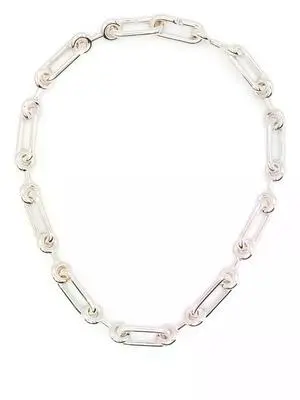 Charlotte Chesnais Binary Chain Necklace - Silver