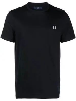 Fred Perry Logo-embroidered Cotton T-shirt