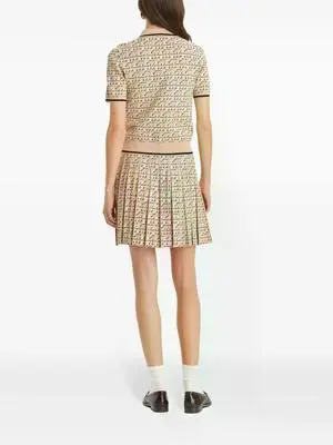 Tory Burch T Monogram Pleated Skirt