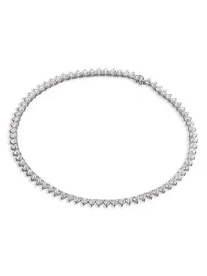 ANABELA CHAN 18kt White Gold Eternity Heart Diamond Necklace - Silver