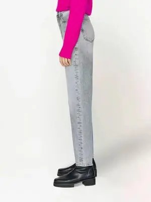 FRAME Mid-rise Straight Leg Jeans