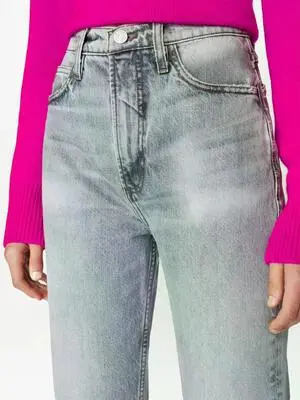 FRAME Mid-rise Straight Leg Jeans