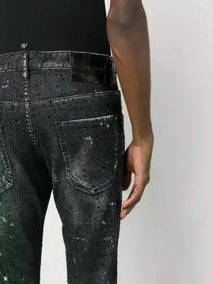 Dsquared2 Skater Embellished Skinny Jeans