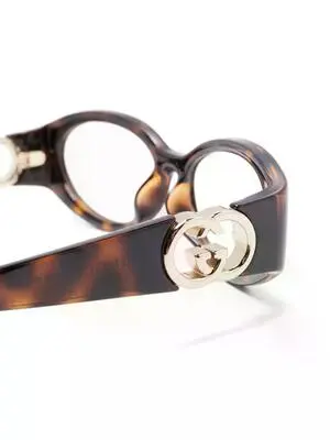 Gucci Oval-frame Glasses - Black