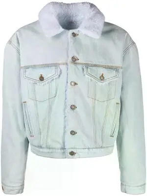 ERL Faux-fur Collar Denim Jacket