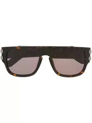 Philipp Plein Tortoiseshell-effect Tinted Sunglasses - Brown
