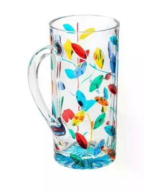 LES-OTTOMANS Abstract-print Glass Jug