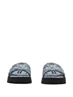 Marc Jacobs The Quilted Denim Slides