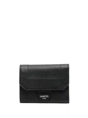 LANCEL Logo-patch Leather Wallet - Black